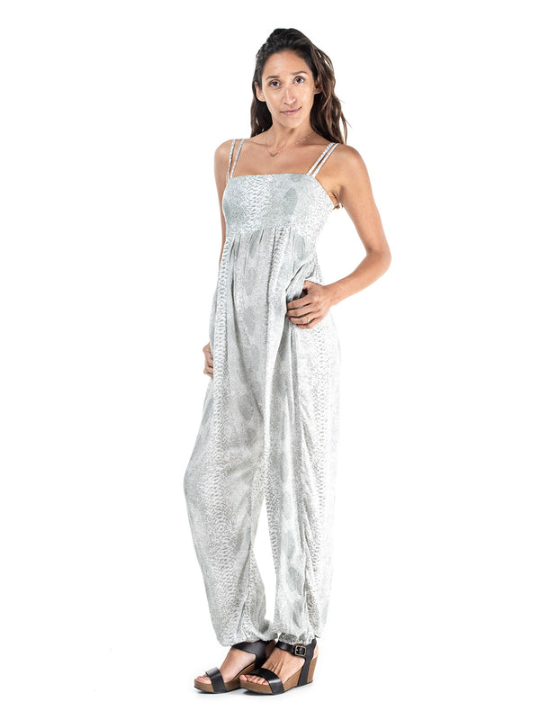 Long Printed Angel Jumpsuit - Nectar Creations